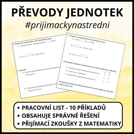 Převody jednotek - Fyzika | UčiteléUčitelům.cz